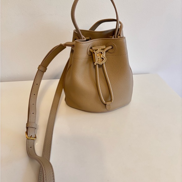Bags | Burberry Mini Tb Bucket Bag | Poshmark